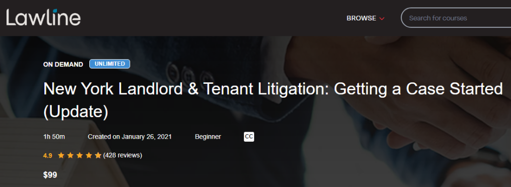 Introduction to Landlord and Tenant Litigation: Getting a Case Started ...