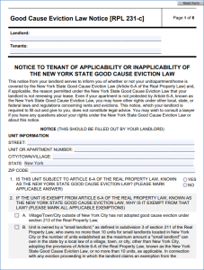 The Good Cause Eviction Law Notice Requirements - itkowitz